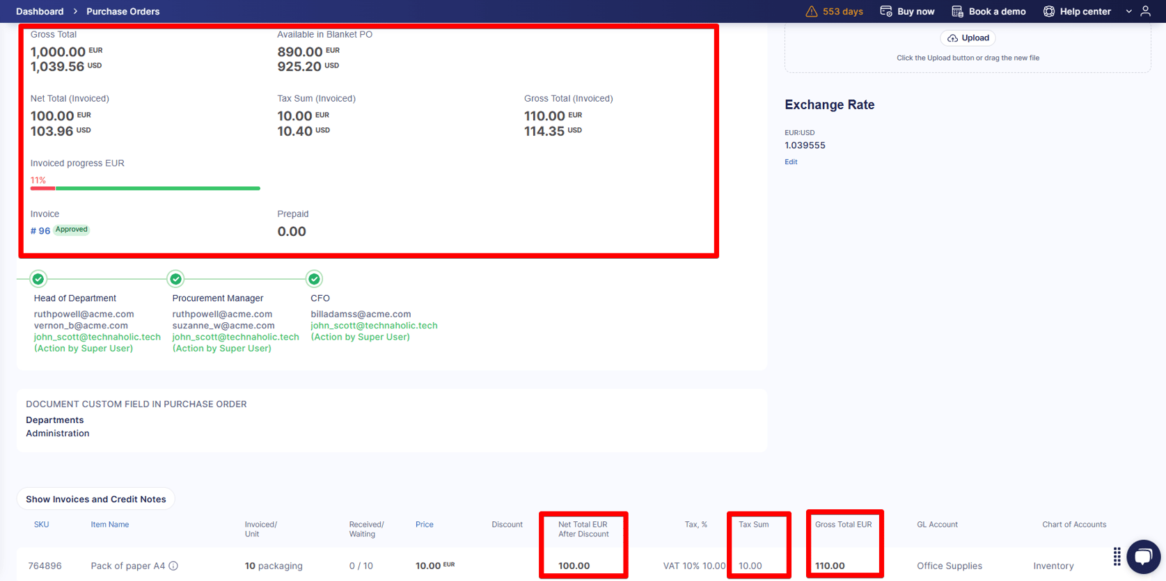 How to Track and Complete a Blanket Purchase Order