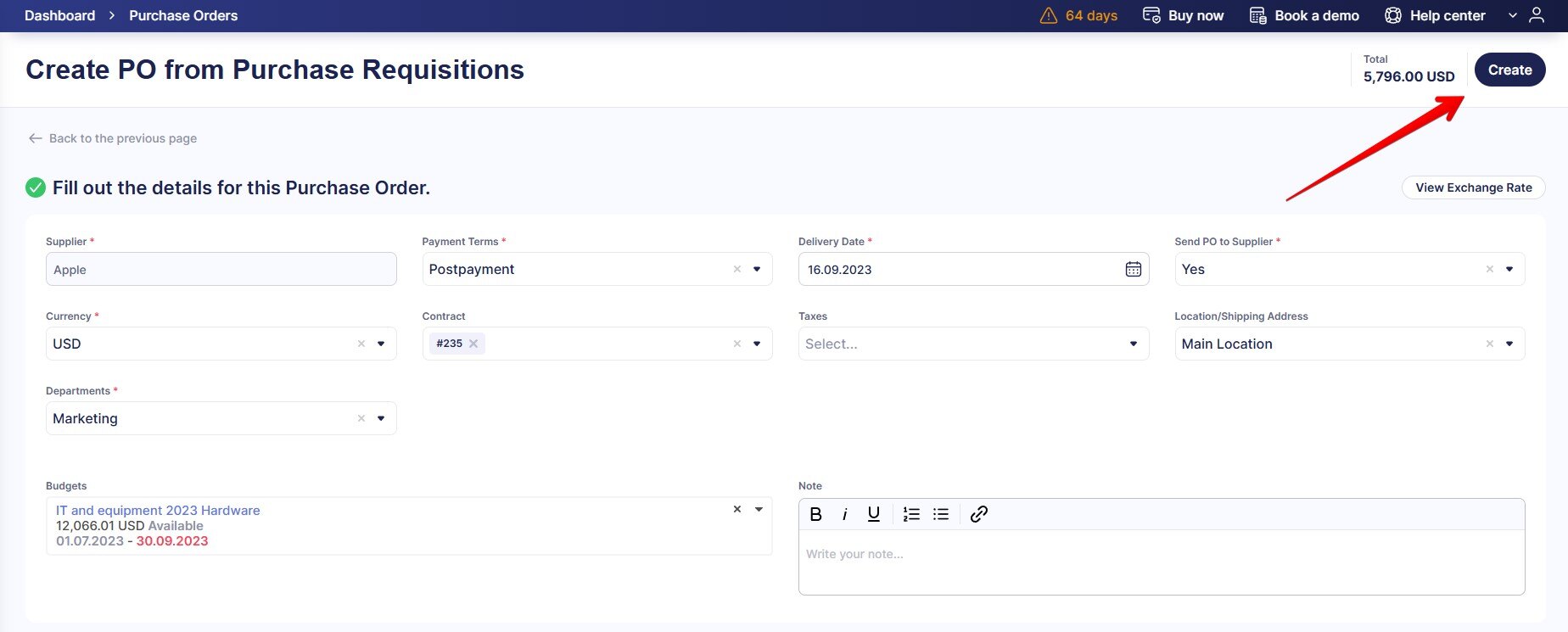 How to Create Purchase Orders from Requisitions