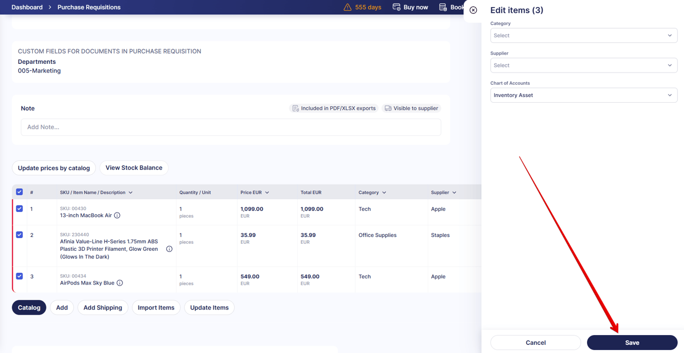 How to Create a Purchase Requisition