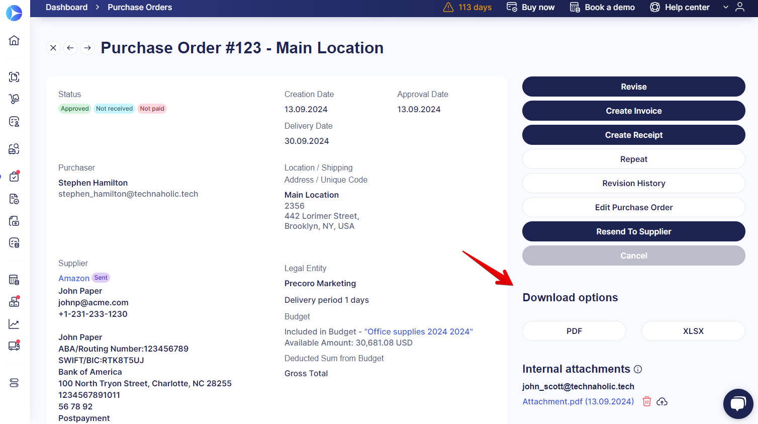 How to Create a Purchase Order
