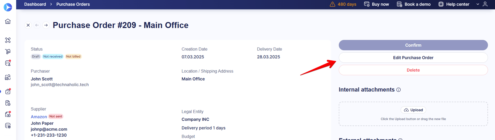Currency Change for Different Purchase Order Types